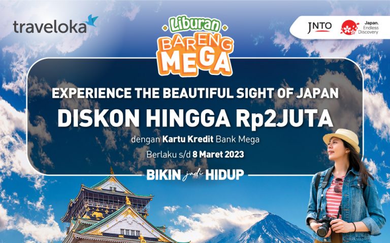 Promo Spesial Traveloka x JNTO Diskon hingga Rp2 juta