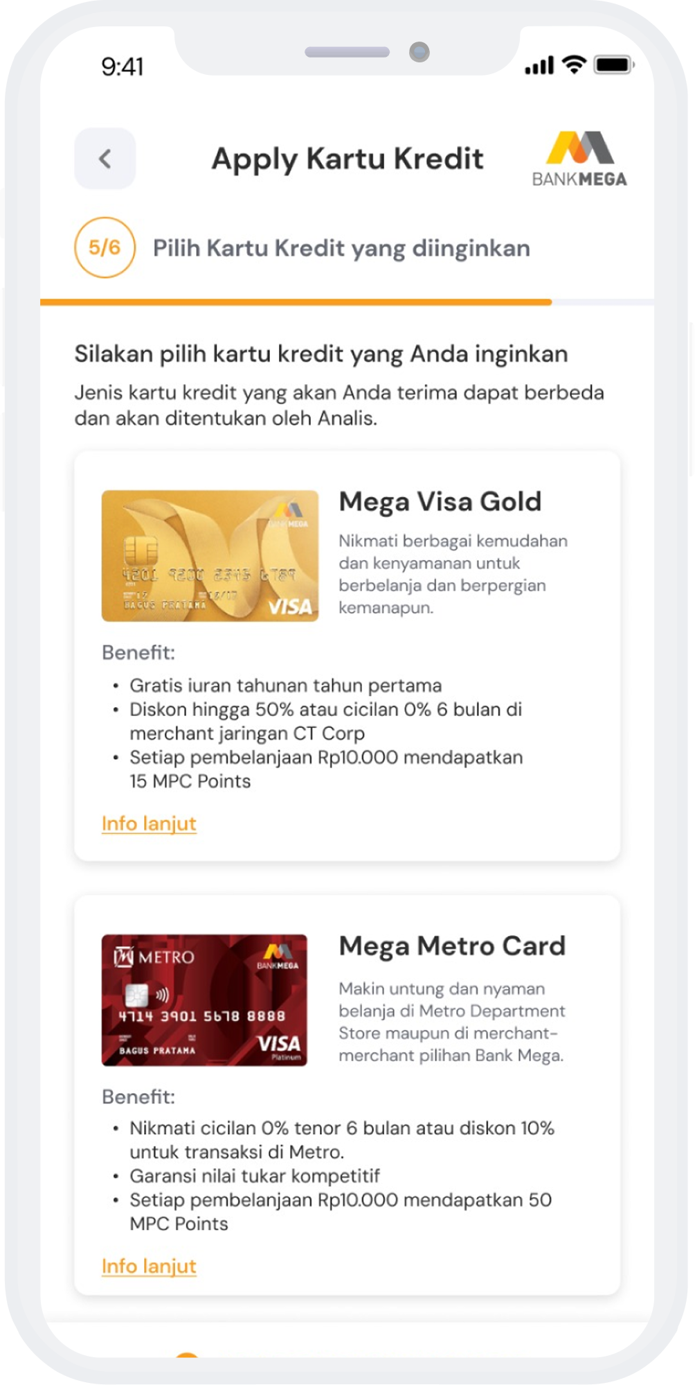 Apply Kartu Kredit Bank Mega Approval 5 Menit