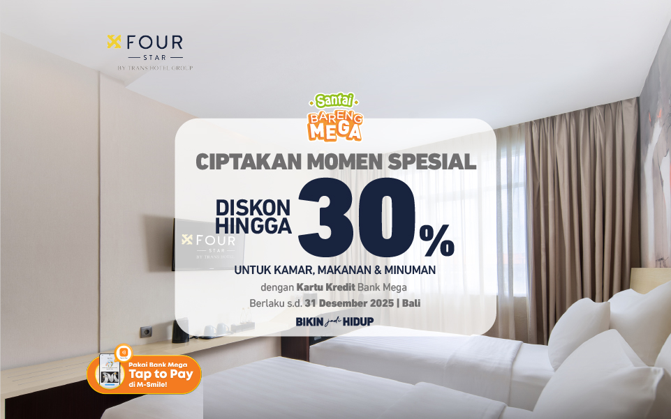 Promo Trans Hotel Group dengan Kartu Kredit Bank Mega