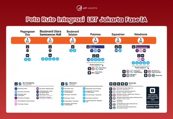 Rute LRT Jakarta Terbaru 2025: Cek Tarif, Jalur, dan Stasiunnya