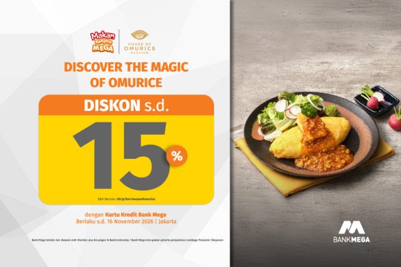 Diskon 15% BM Katsura dengan Kartu Kredit Bank Mega
